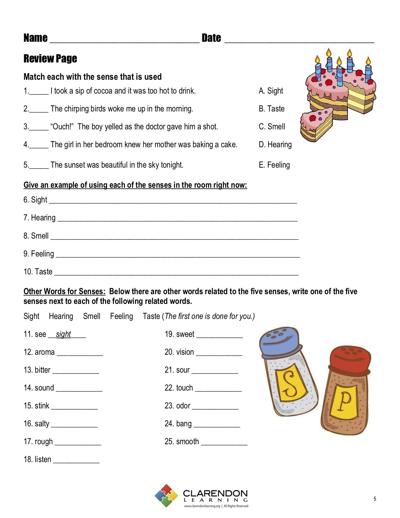 5 Senses Lesson Plans Daisy Blake