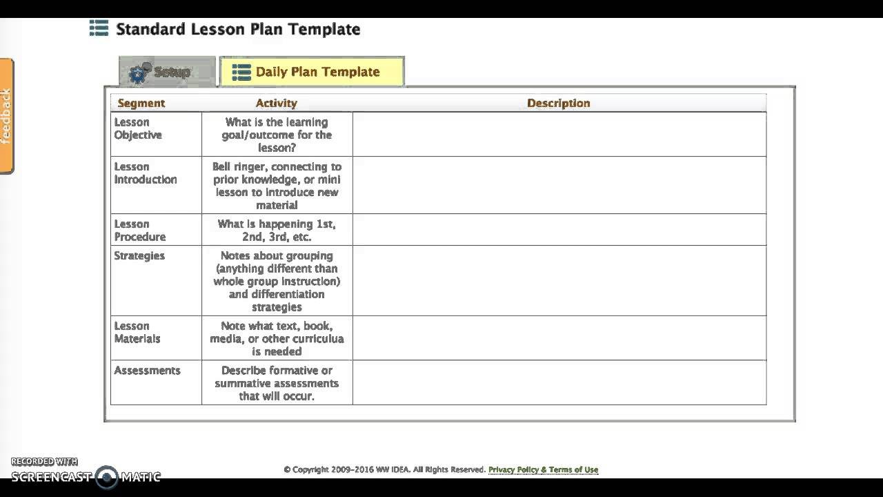 Components Of Lesson Plan Daisy Blake