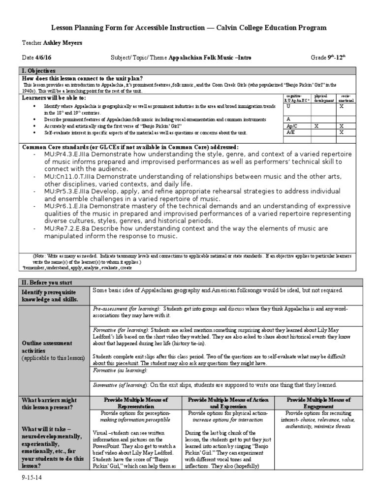 Cpalms Lesson Plans Daisy Blake
