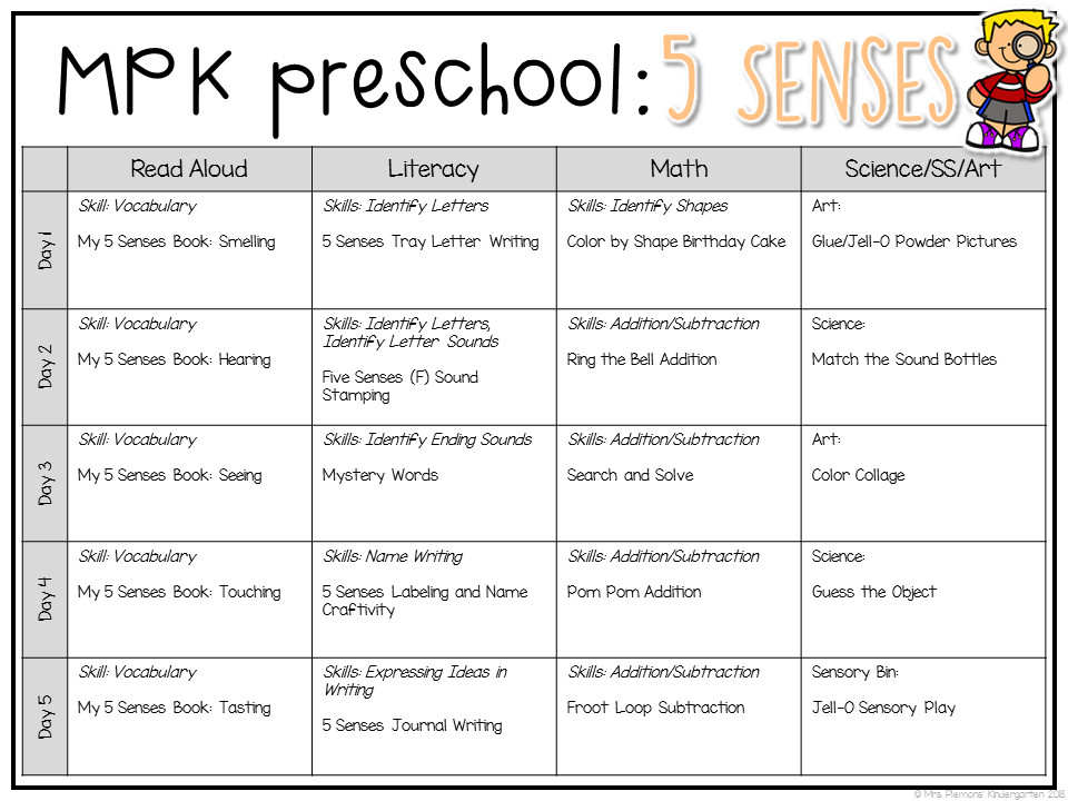 Five Senses Lesson Plan Daisy Blake Five Senses Lesson Plan Daisy Blake