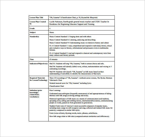Music Lesson Invoice Template