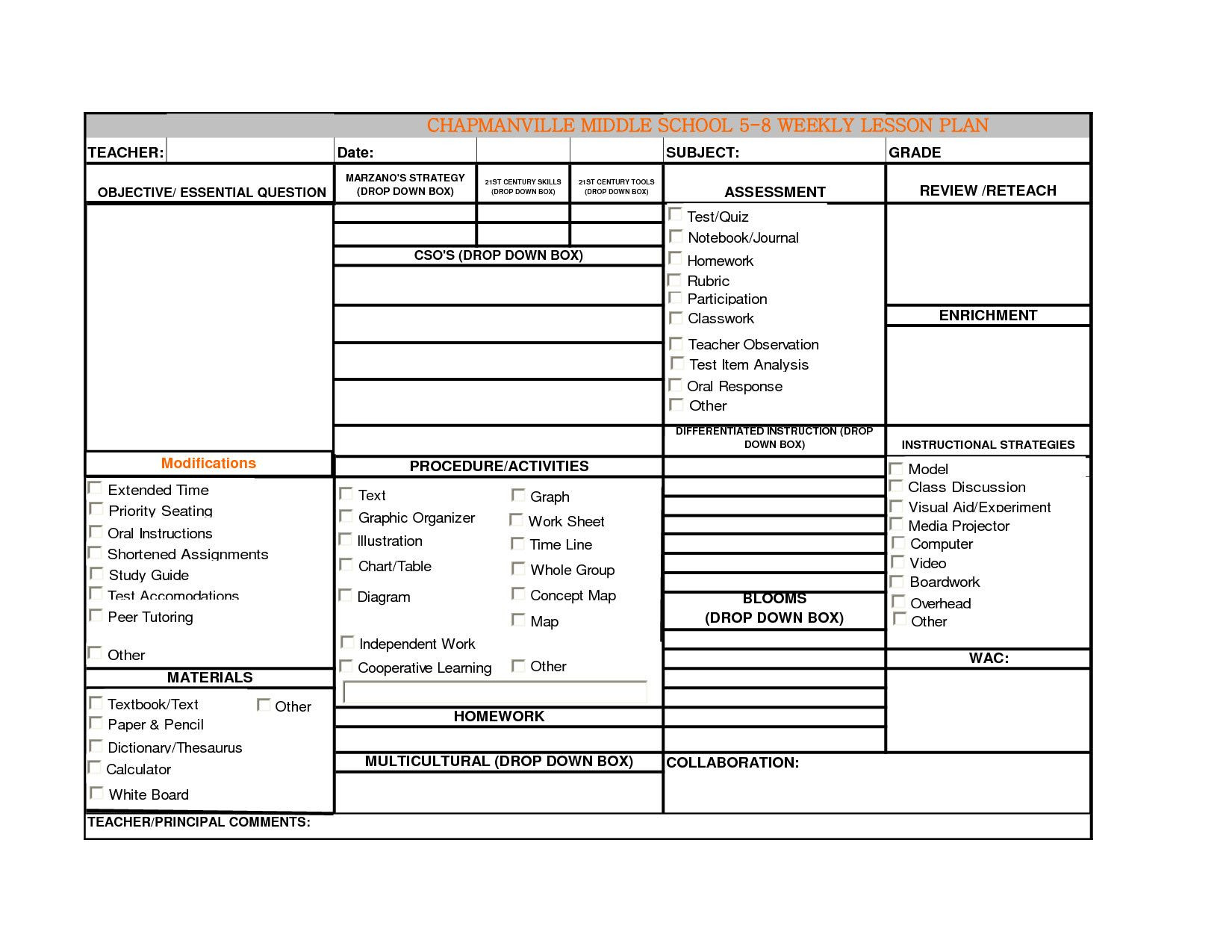 School Lesson Plans Daisy Blake