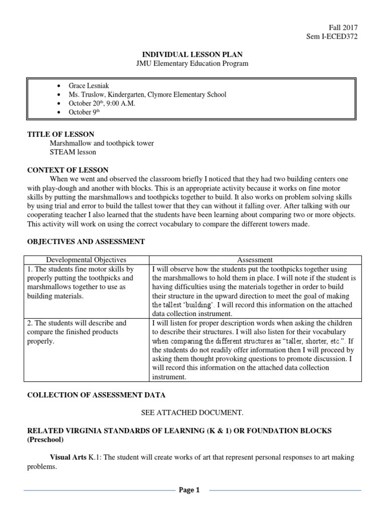 Cfi Lesson Plan Template