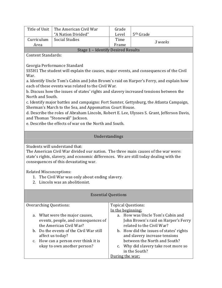 Ubd Lesson Plan Daisy Blake